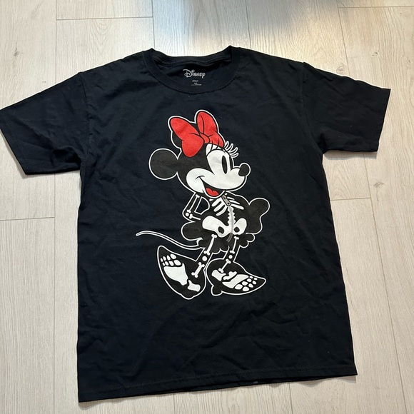 Disney | Tops | New Disney Minnie Mouse Skeleton Tshirt | Poshmark